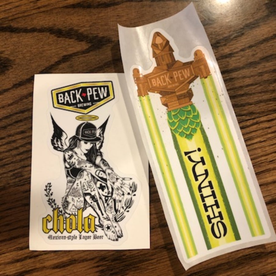 Stickers | Back Pew Brewing Company
